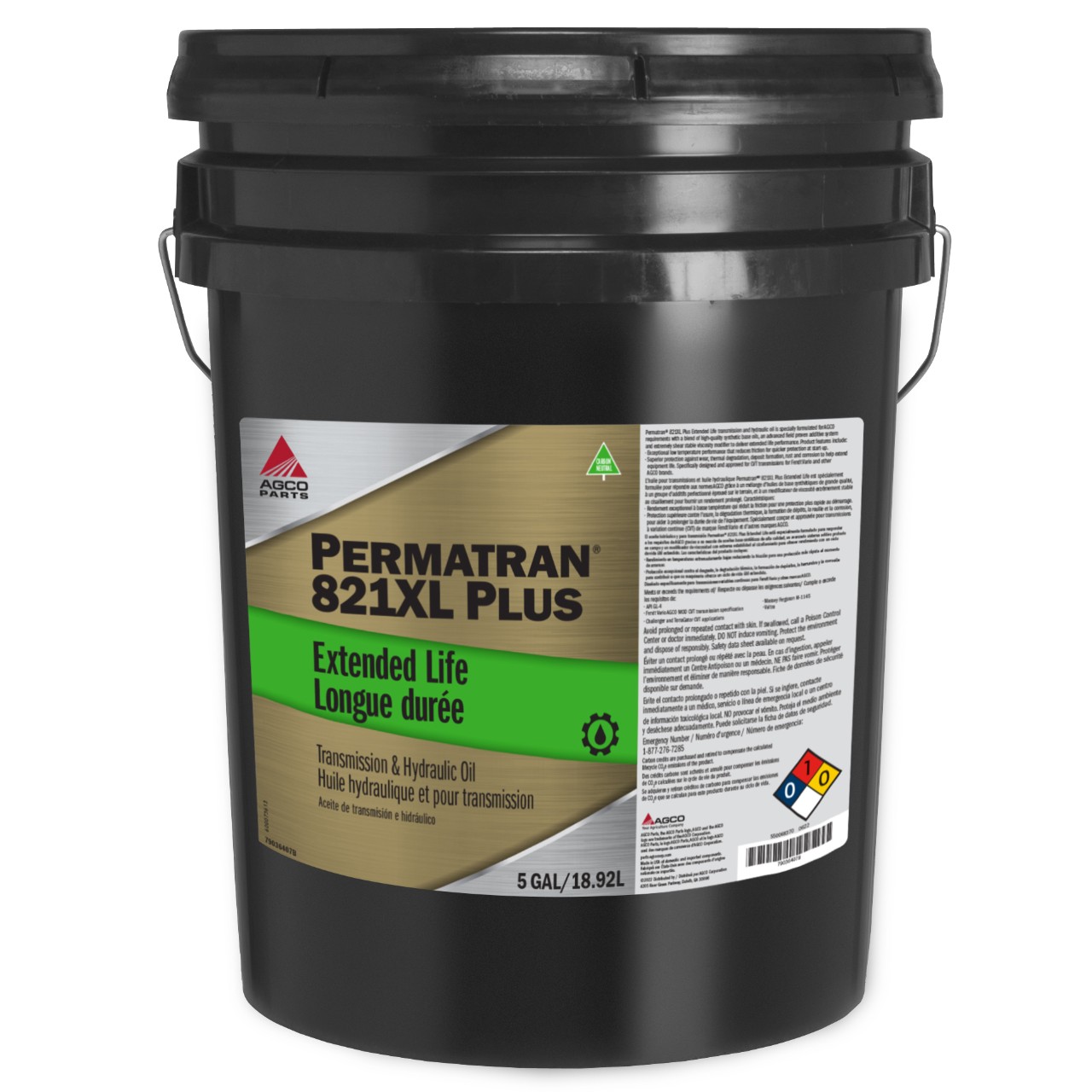 Permatran 821XL Plus Extended Life - 5 Gallon 79036407B | AGCO Parts