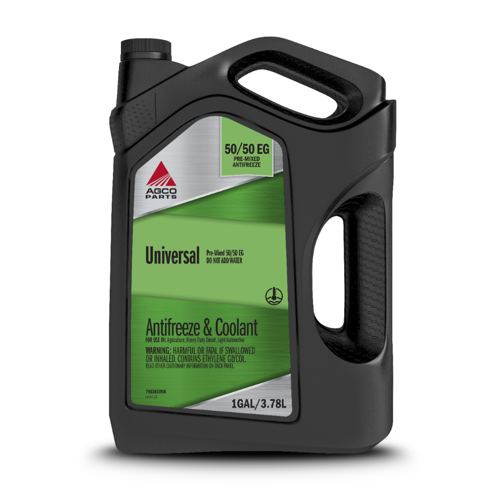 AGCO Ethylene Glycol 50/50 Pre-Mix Antifreeze/Coolant, USA, 1 Gallon ...