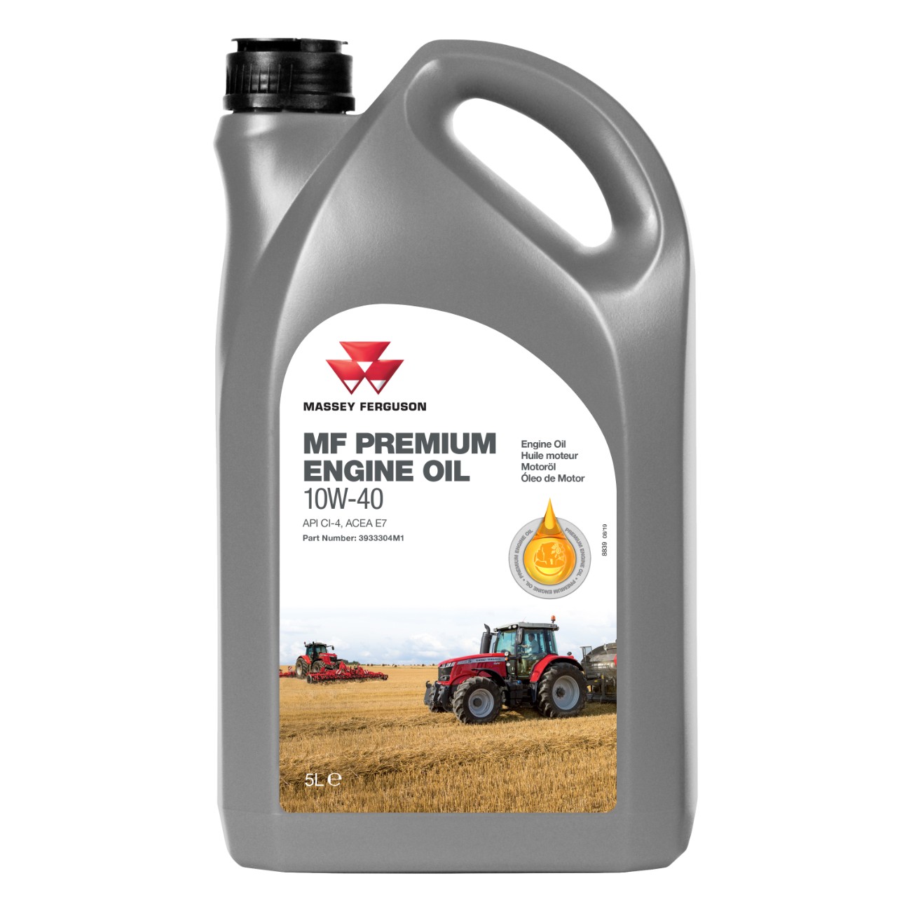 MF Premium Engine Oil 10W-40 5L 3933304M1 | AGCO Parts