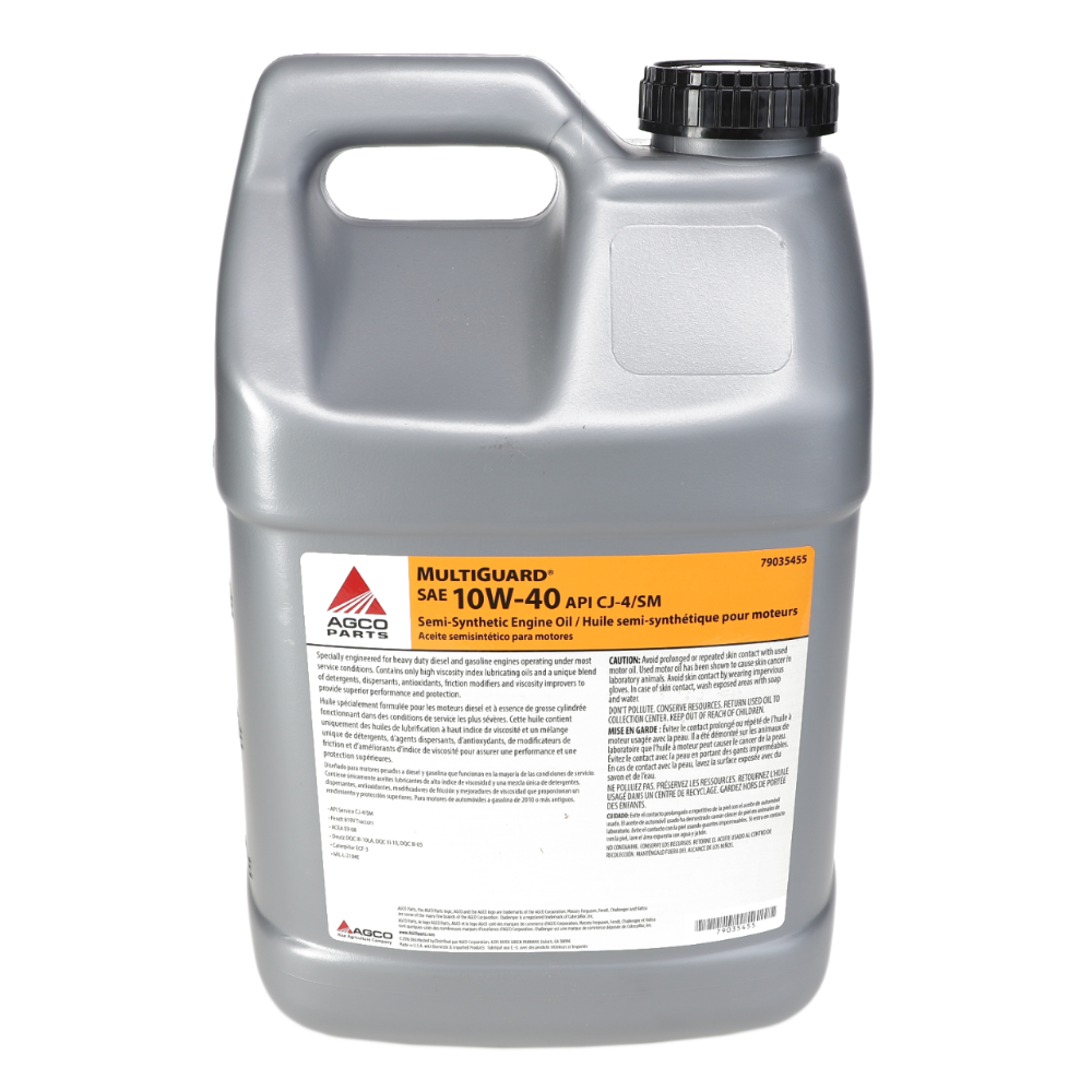 MultiGuard Semi-Synthetic SAE 10W-40, 2.5 Gallon 79035455 | AGCO Parts