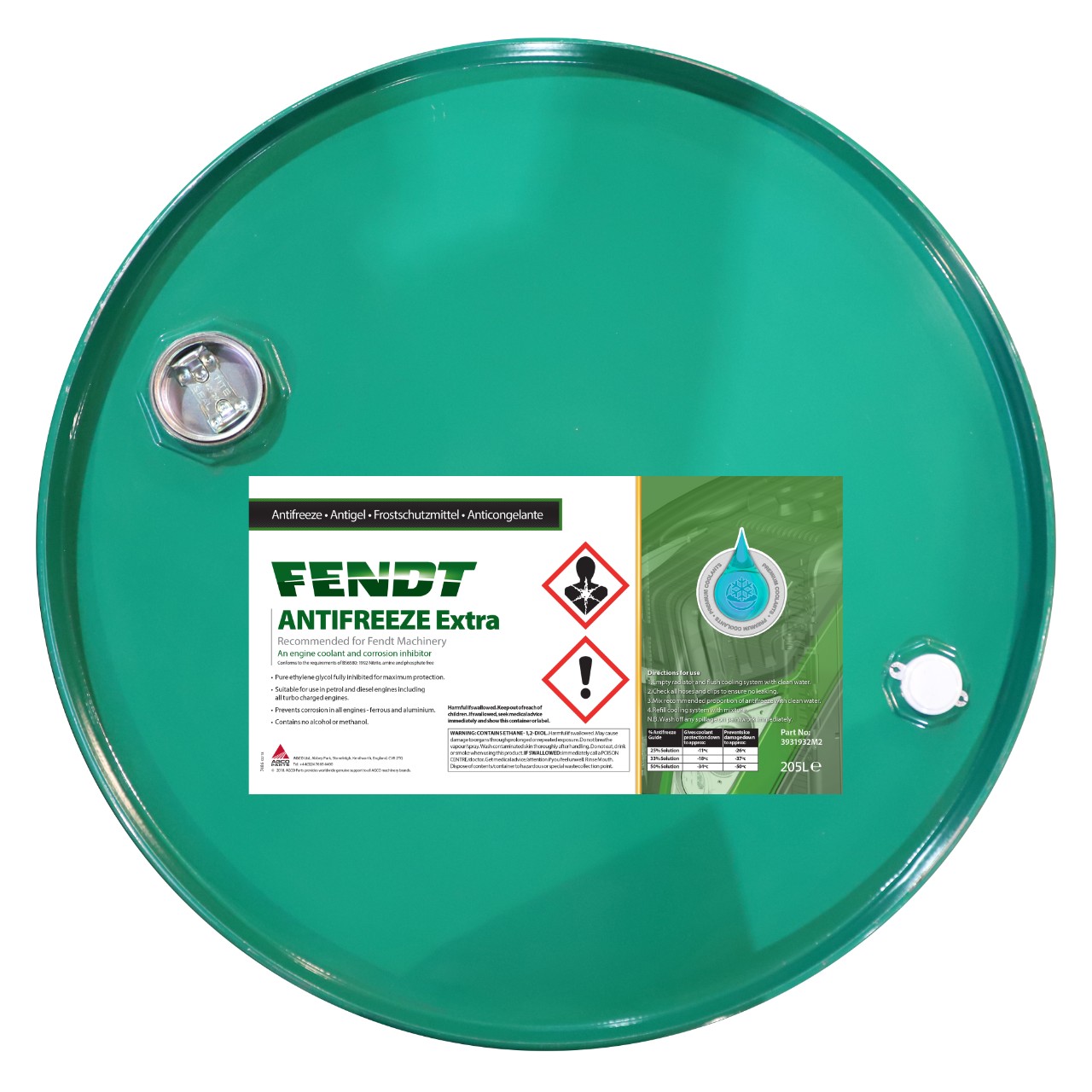 Fendt Antifreeze Extra 205L 3931932M2 | AGCO Parts