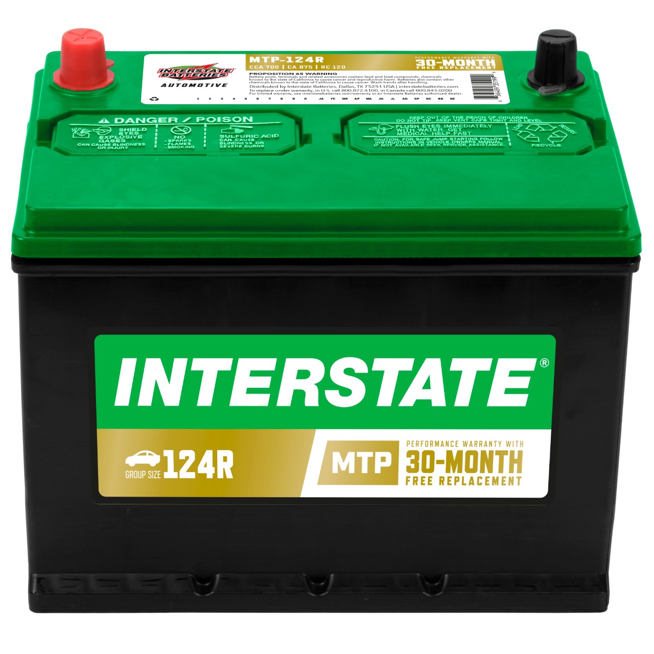 Interstate Battery, MTP-124R | AGCO Parts
