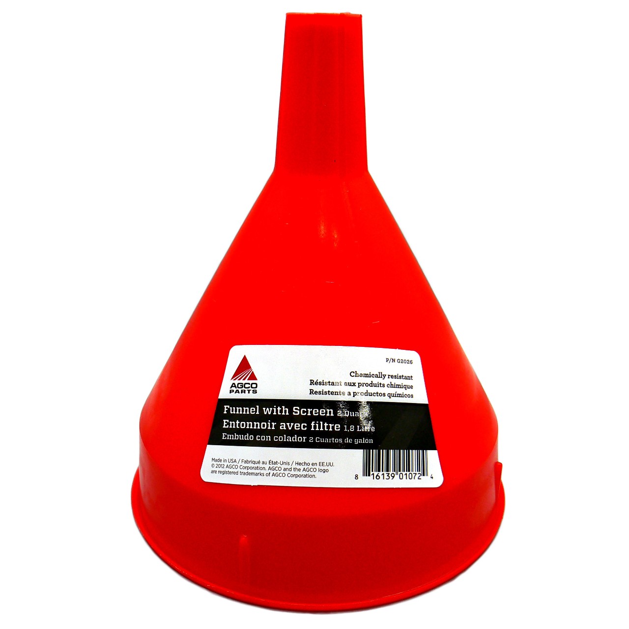 Standard Screened Funnel, 2 Quart | AGCO Parts