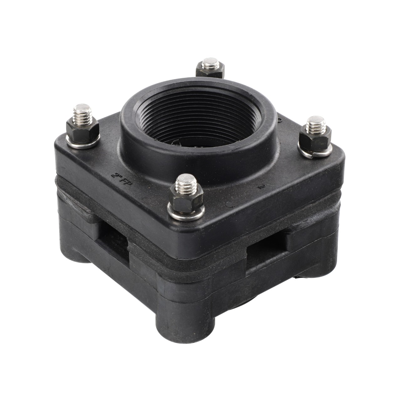 2" X 2" Full Port Threaded Bolted Poly Flange with EPDM Gasket 128282 ...