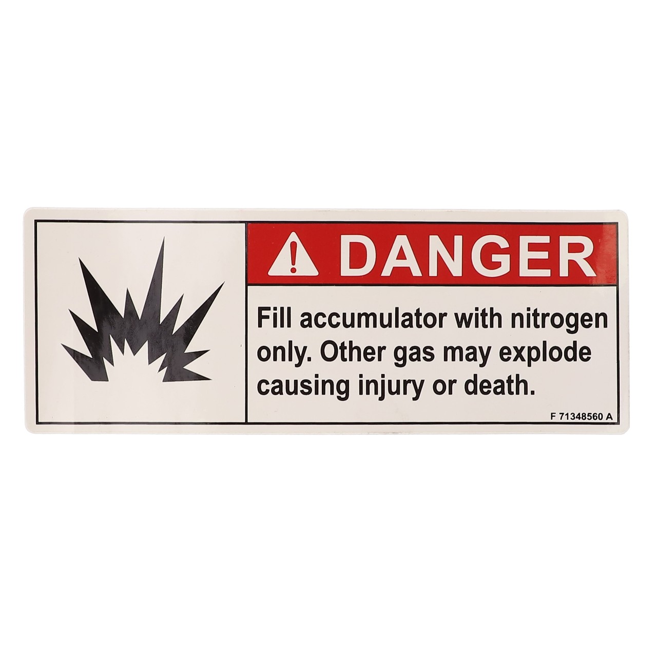 DANGER DECAL, ACCUMULATOR 71348560 | AGCO Parts