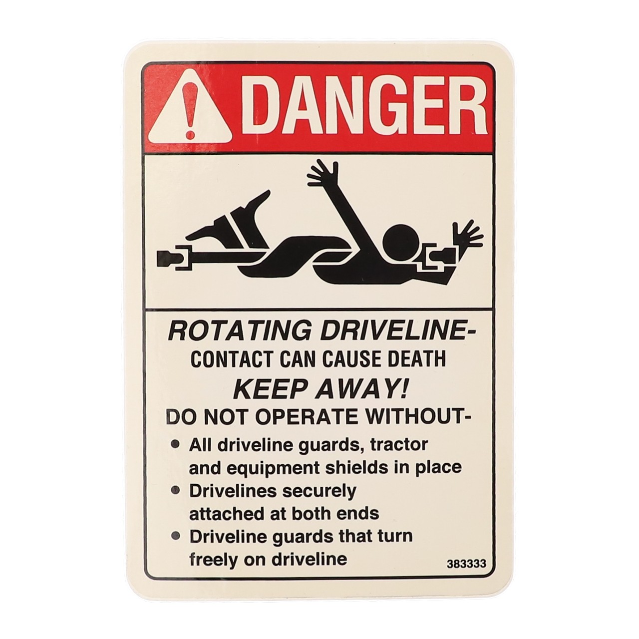 PTO DANGER DECAL 71359170 | AGCO Parts