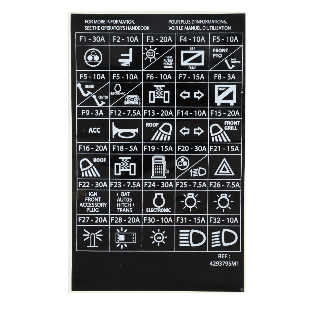 FUSE DECAL | AGCO Parts