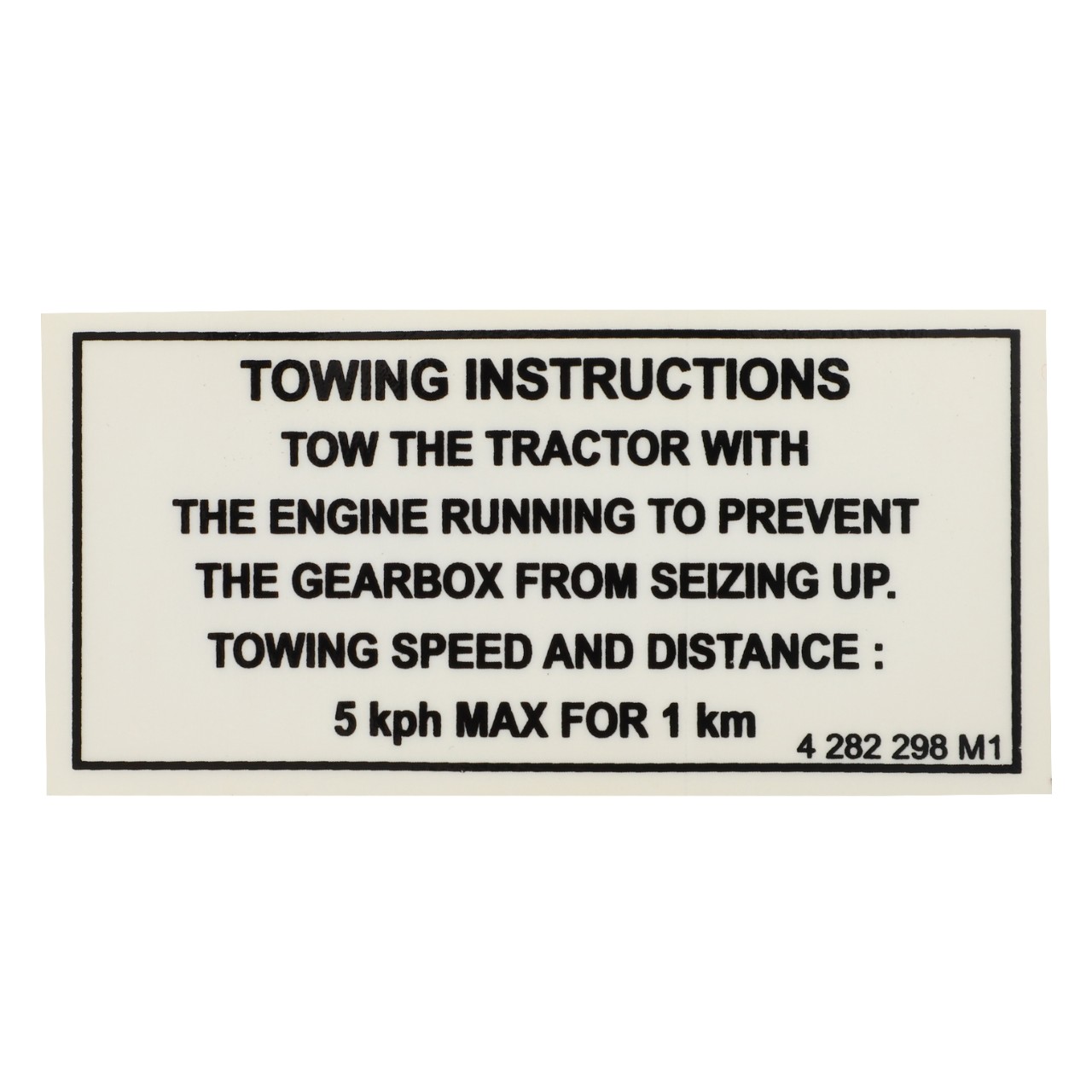 DECAL 4282298M1 | AGCO Parts