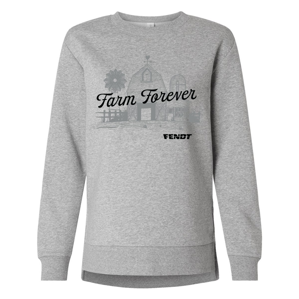 Fendt FLC Crewneck-Gray AGC4981GYX | AGCO Parts